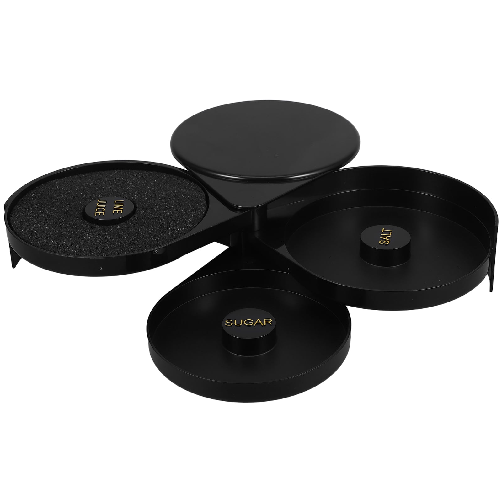 GOOHOCHY Margarita Salt Seasoning Box 3 Tier Cocktail Salt Container ...