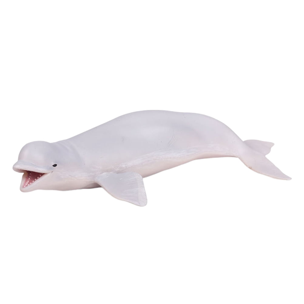 WORGEOUS Beluga Whale Toy Marine Animal Model Child Size 1 White ...
