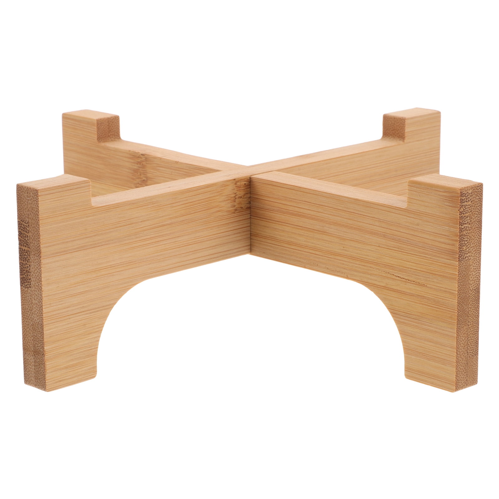 WORGEOUS Beverage Dispenser Stand Wood Plant Stand Glass Jar Stand Base ...