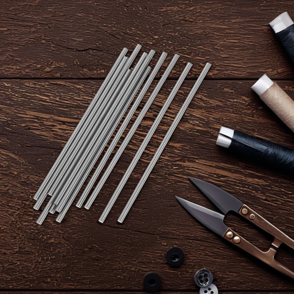 WORGEOUS Knitting Blocking Pins 20pcs Silver Stainless Steel Round Rod ...