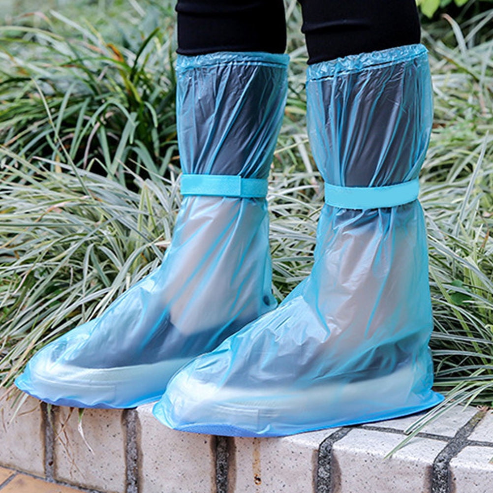 WORGEOUS Blue Waterproof Shoe Covers Made of PVC for Outdoor Use ...