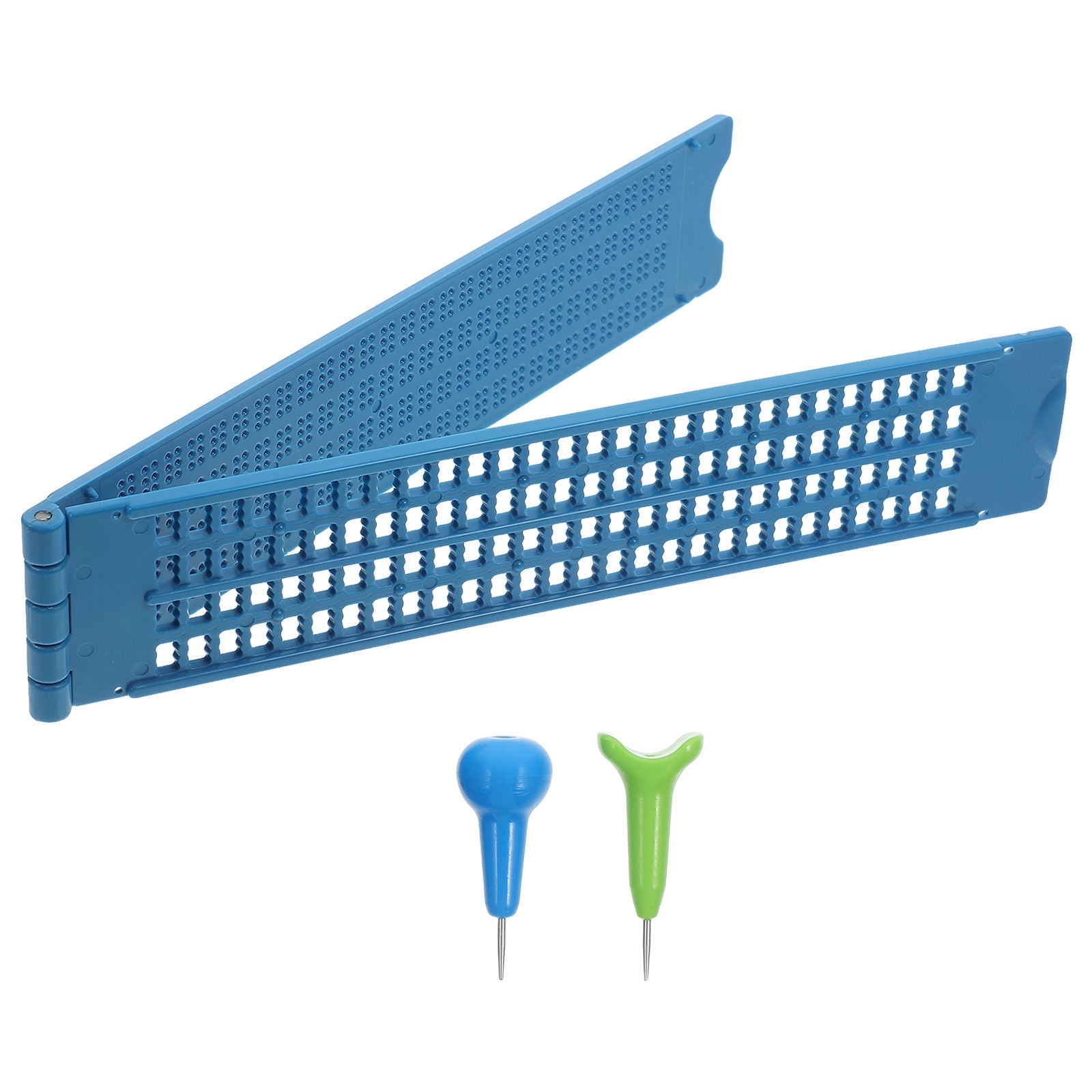 WORGEOUS Braille Stylus Kit Portable 4 Lines 28 Braille Books ...