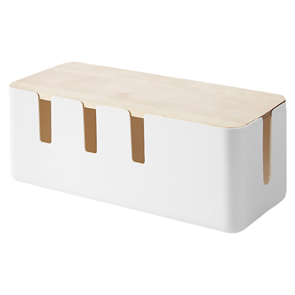 WORGEOUS Cable Management Organizer Wire Storage Box Surge Protector ...