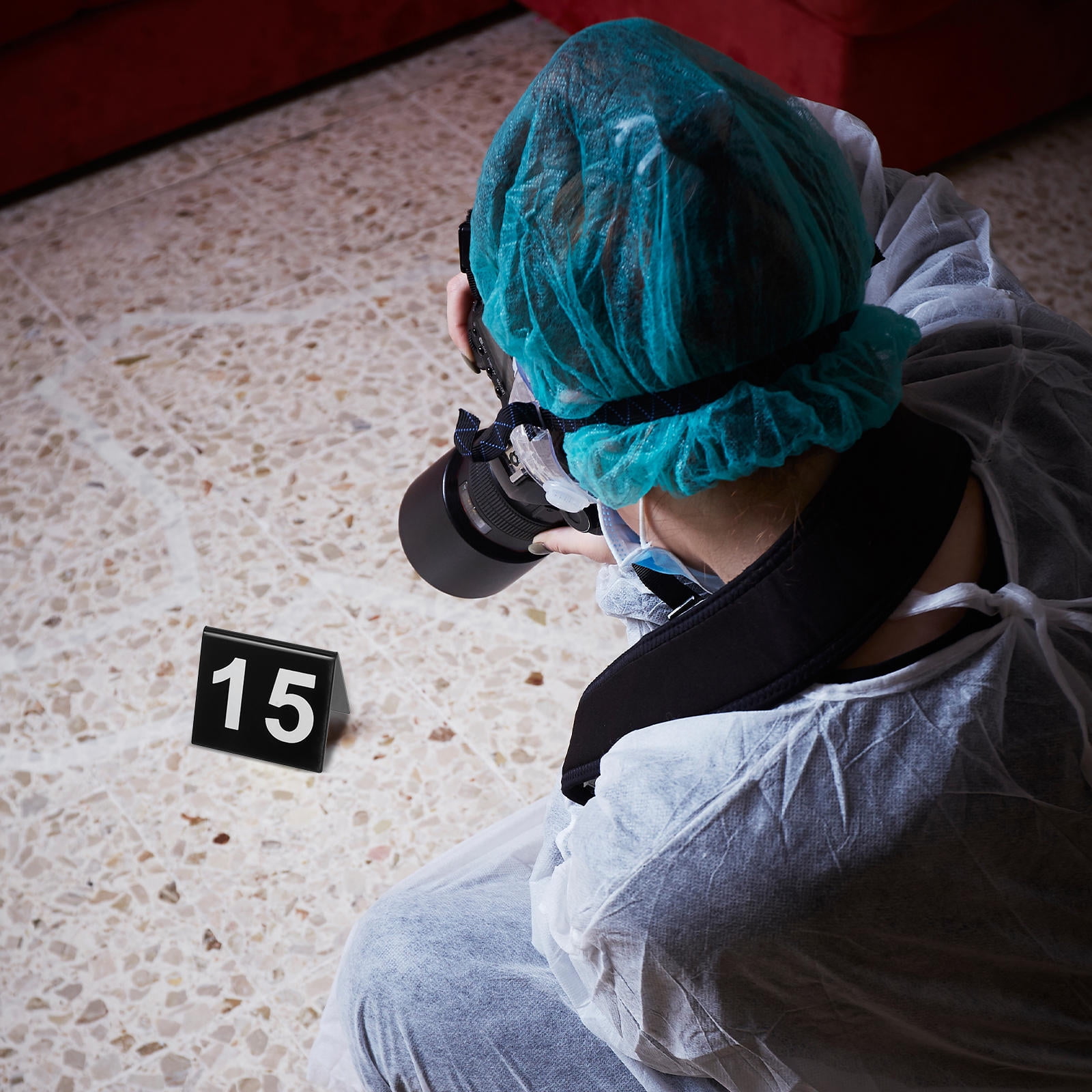 WORGEOUS Cafe Table Number 15Pcs V-Shaped Acrylic for Event Organizers ...