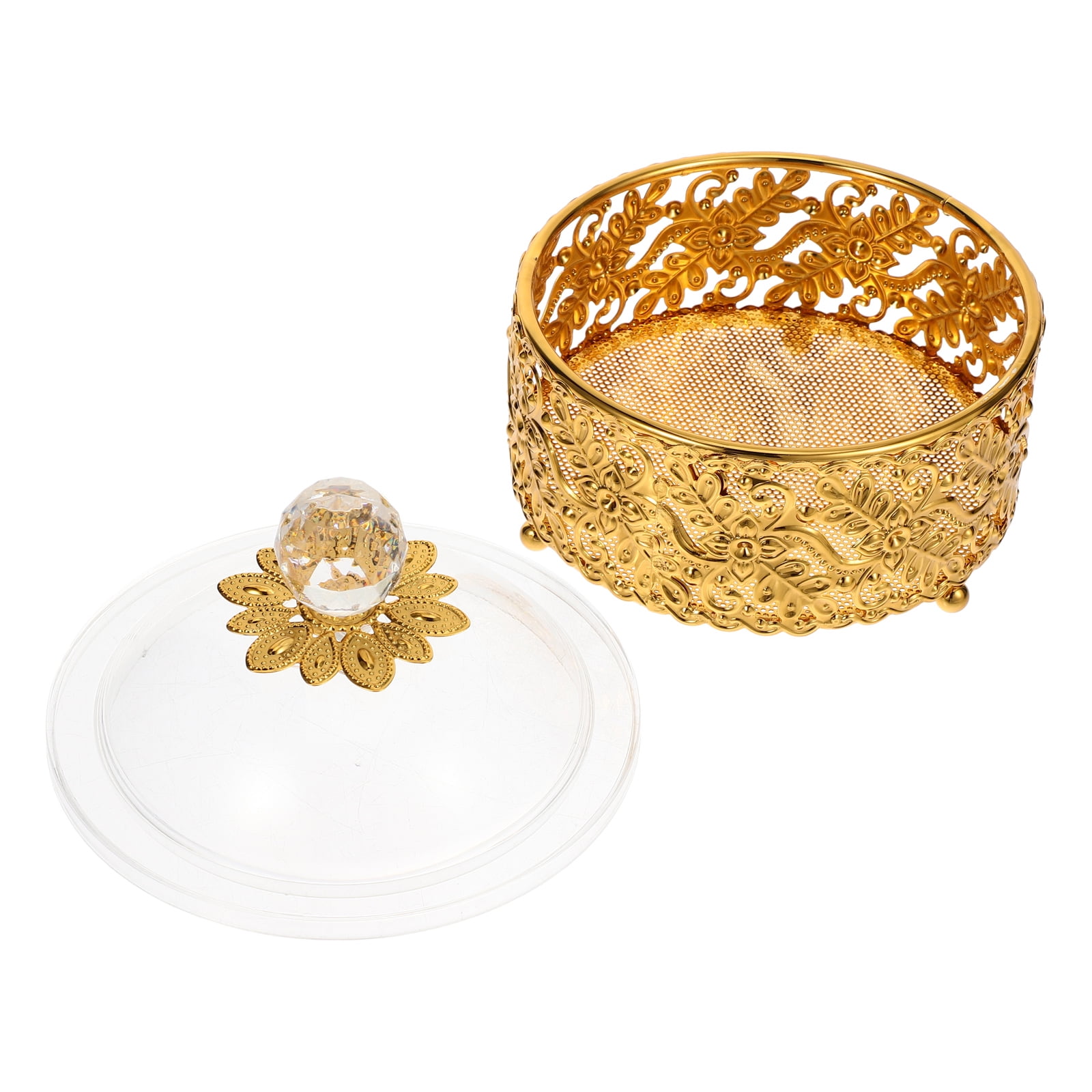 GOOHOCHY Decorative Candy Storage Containers Candy Storage Box Golden ...