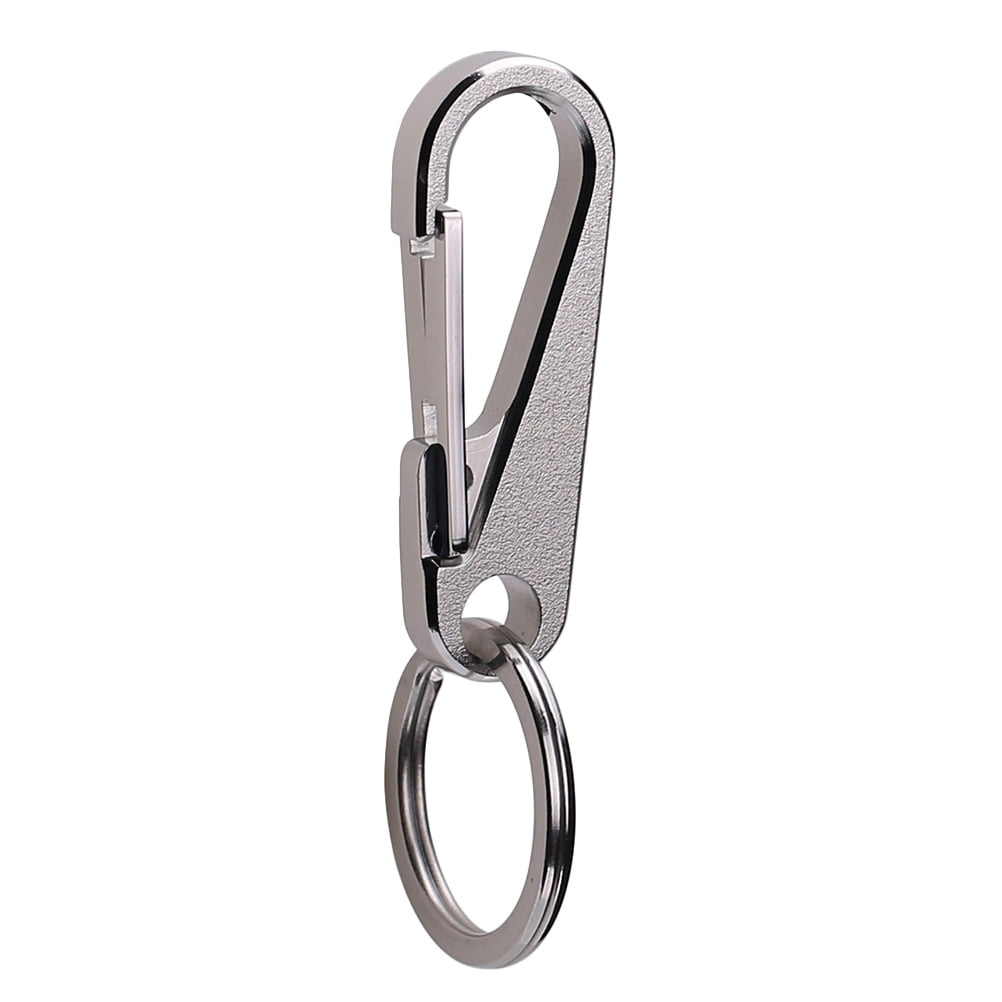 FUTUREORYY Round Keychain for Men Fashionable Stainless Steel Small Key ...