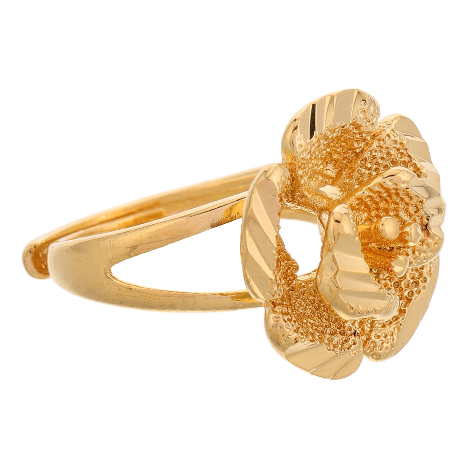 WORGEOUS Carnation Ring Rings Tailoring Decoration Homemade Season Flower Adjustable Golden ...