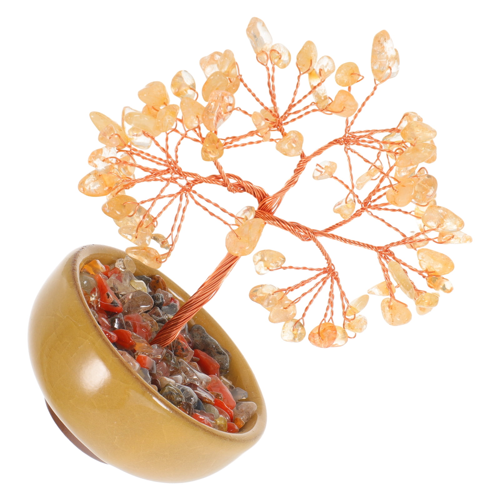 WORGEOUS Chakra Crystal Tree For Wealth And Prosperity Natural Stone ...