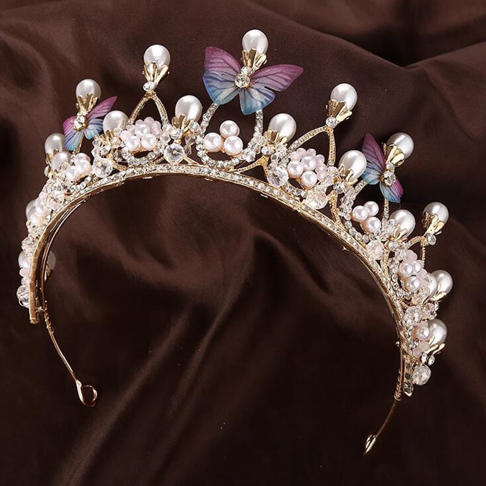 WORGEOUS Charming Birthday Crown for Little Girls 1Pcs 5.5x5.9in Metal ...