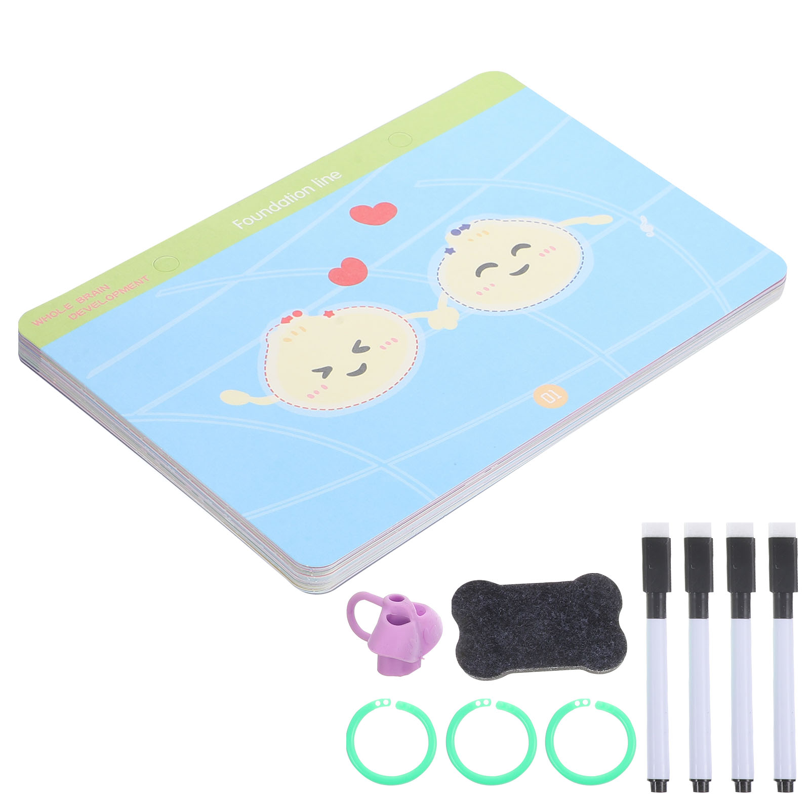 WORGEOUS Children's Erasable Pen Line Training Card Toddler - Walmart.com