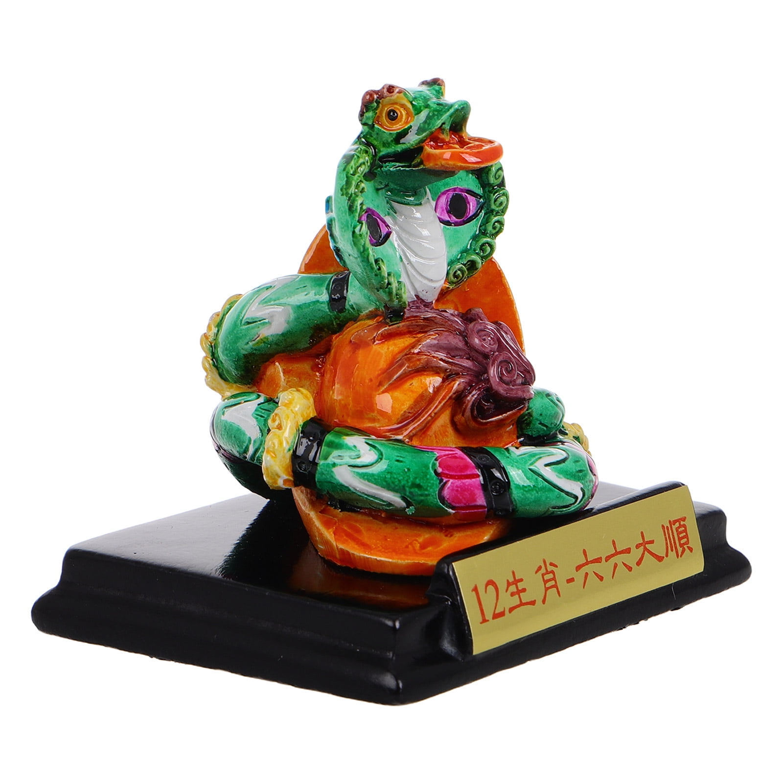 WORGEOUS Chinese New Year Snake Figures Decoration Miniature Resin 2025 ...