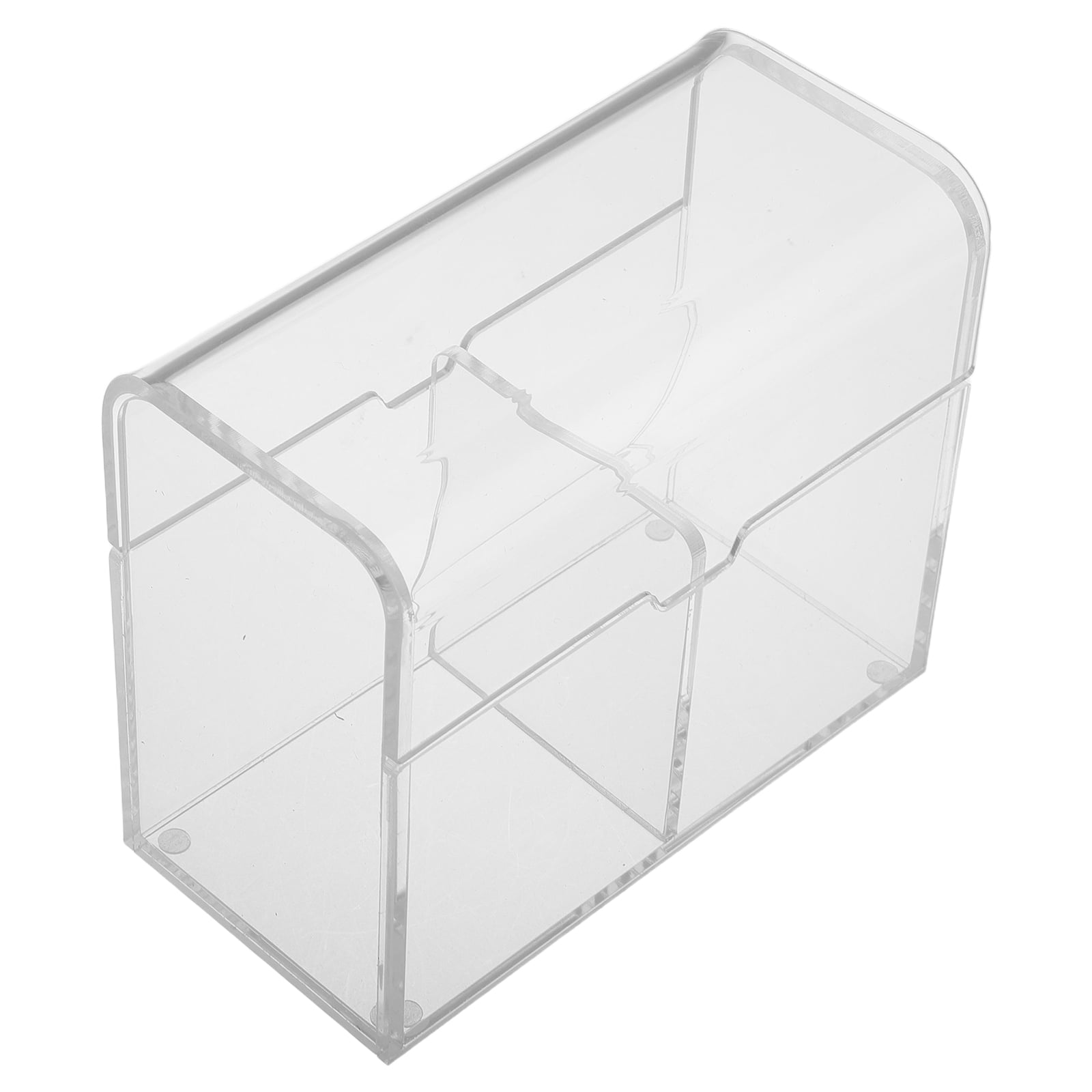 WORGEOUS Clear Acrylic Card Organizer Box Trading Cards Plastic Storage ...
