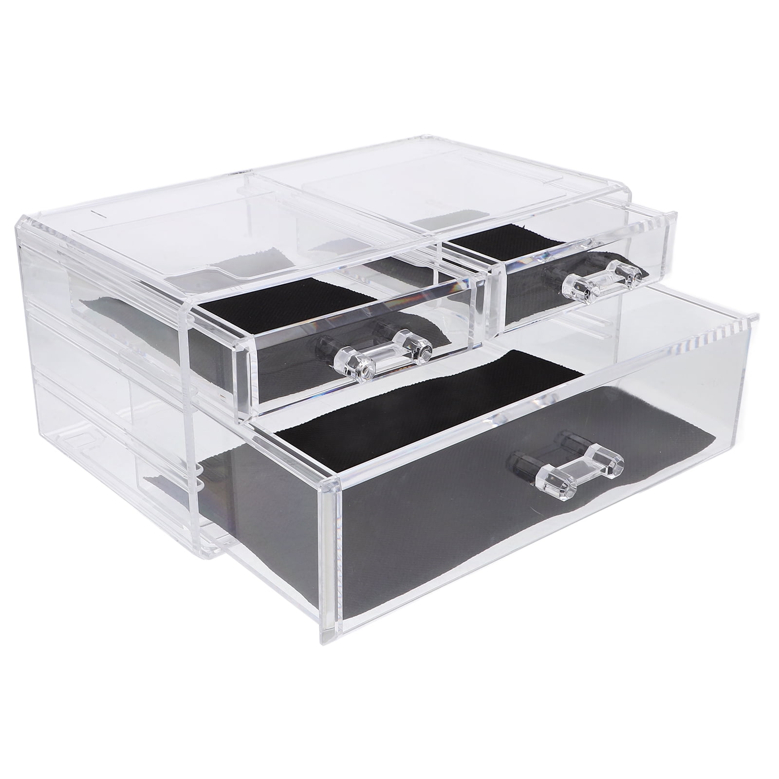 WORGEOUS Clear Makeup Organizer with Drawers Acrylic Storage Organizer ...