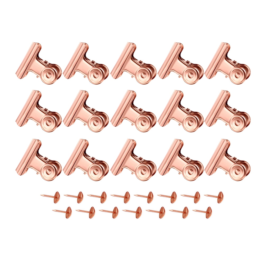WORGEOUS Iron Photo Clips Drawing Pin Kit Tack Holder Fold Gold ...