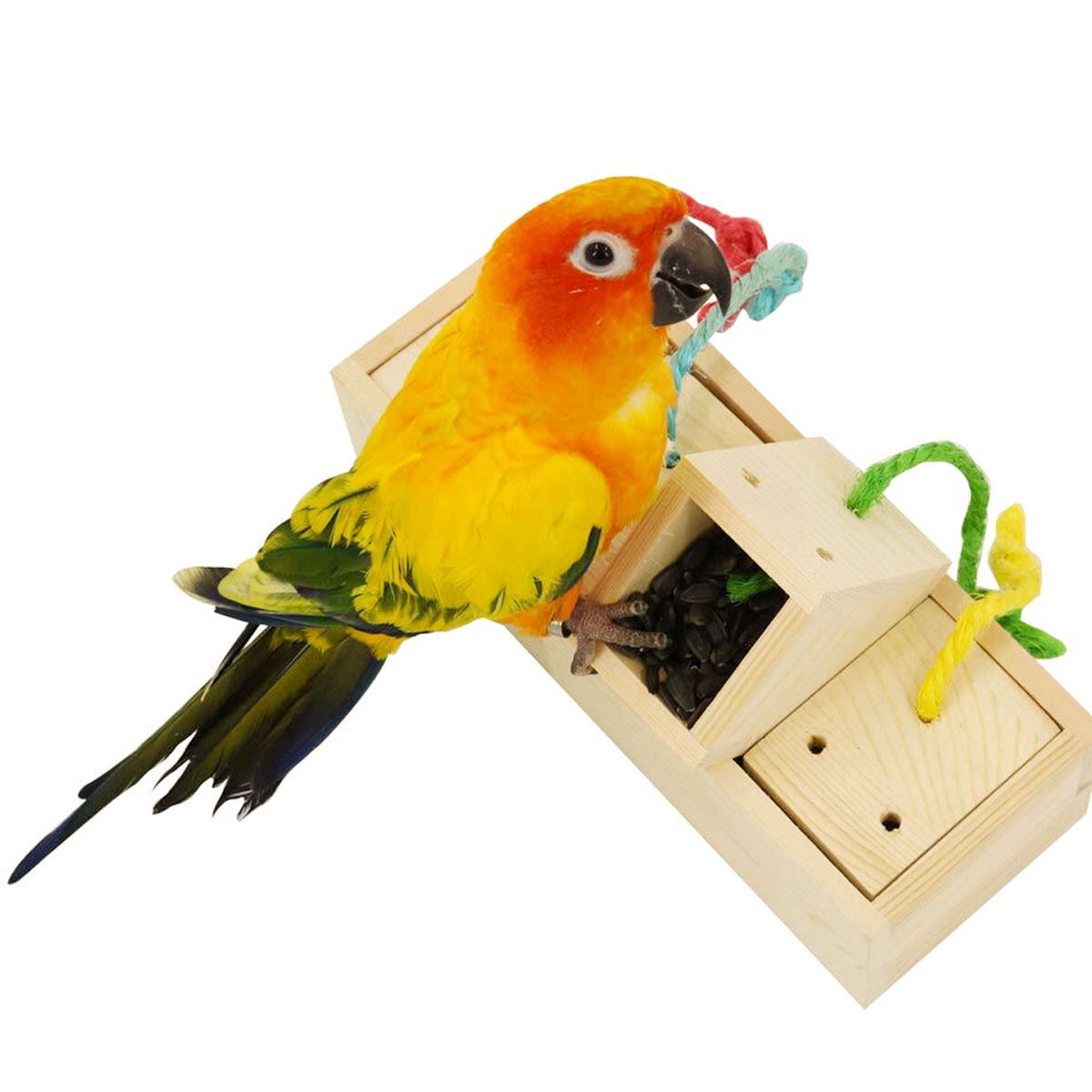 WORGEOUS Cockatiel Toys Bird Parrot Foraging Boredom Solution Mini ...