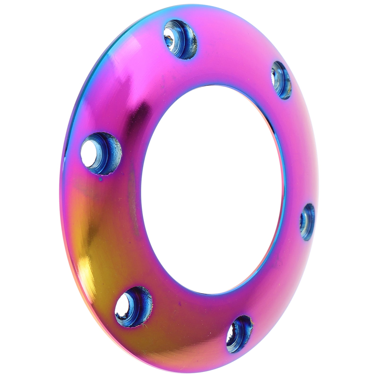 WORGEOUS Colorful Steering Wheel Horn Button Center Ring Car Steering ...