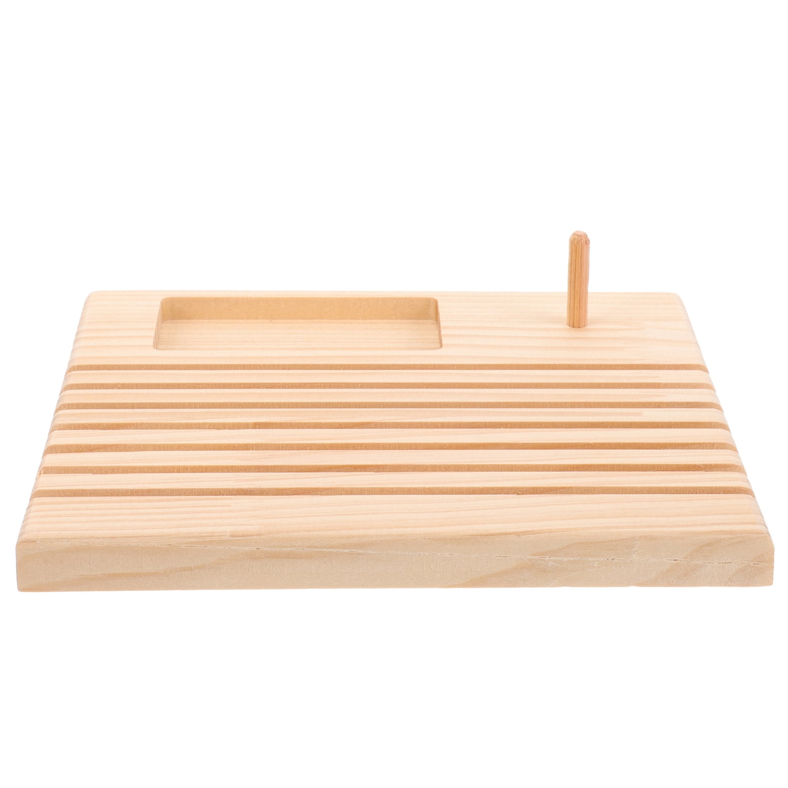 WORGEOUS Convenient Spool Ruler Holder Wooden Sewing Template Thread ...