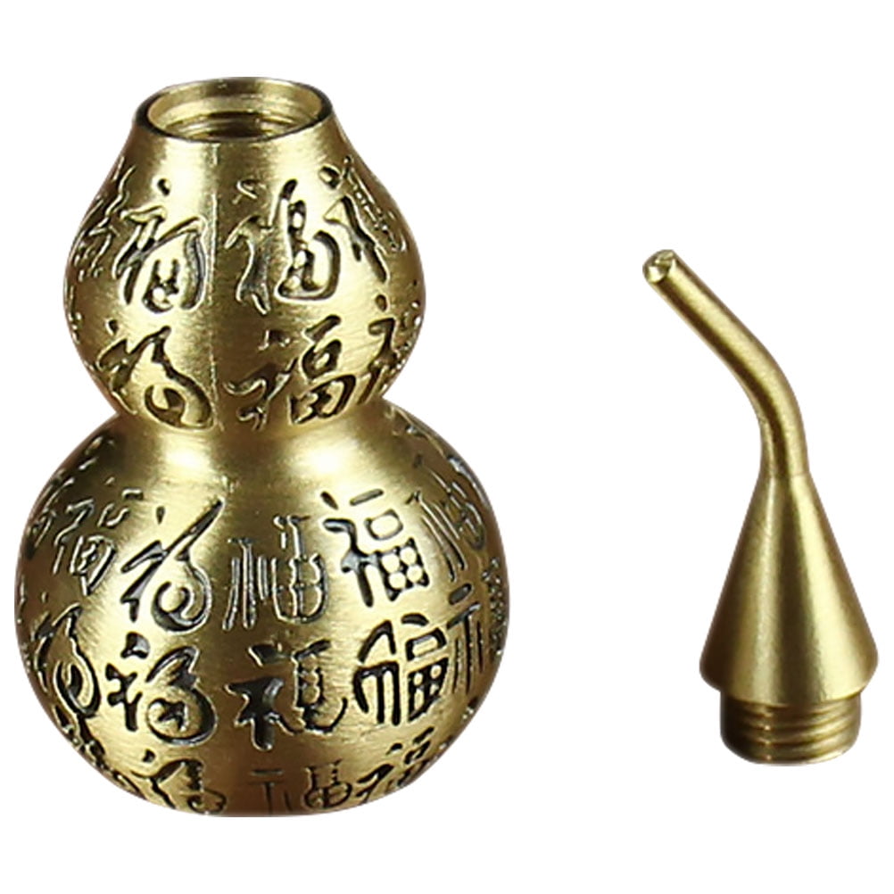 WORGEOUS Copper Gourd Statue Cucurbit Collectible Figure Sculpture ...