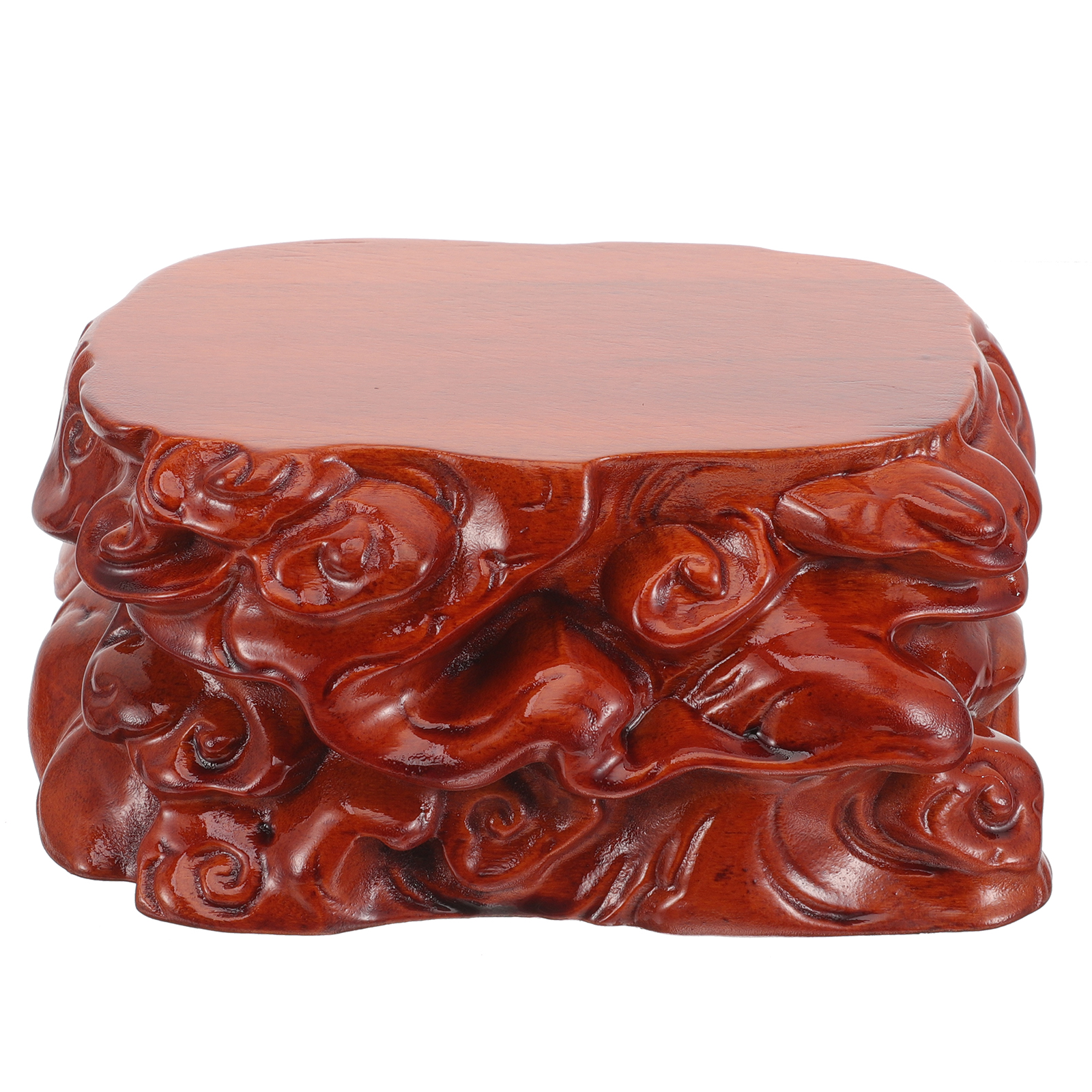 WORGEOUS Crafts Display Holder Wooden Vase Stand Decorative Display ...