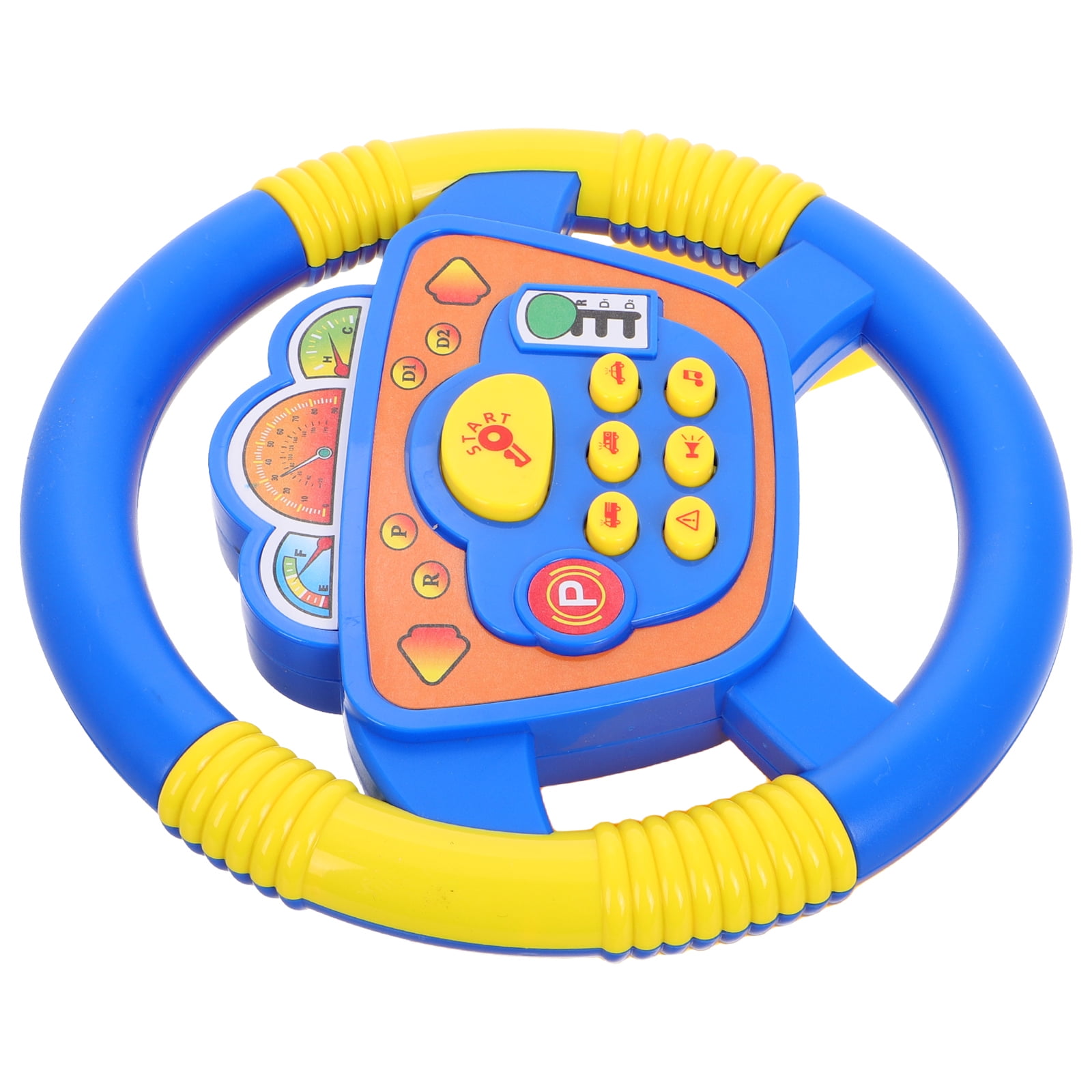 Steering Wheel Toy with Light and Pretend Play in Car Seat Multi ...