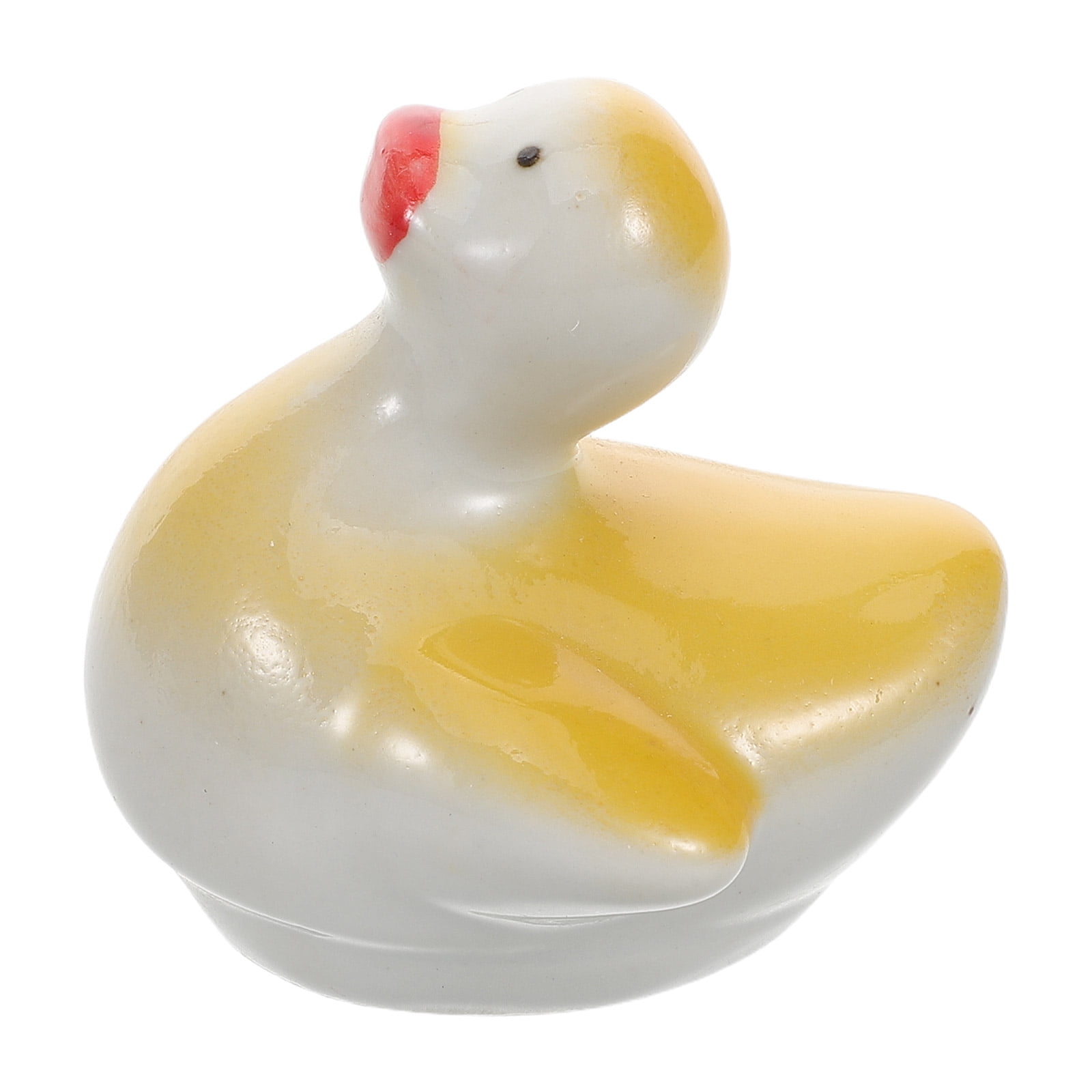 GOOHOCHY Ceramic Duck Aquarium Decor 2pcs Cute Floating Fish Tank ...
