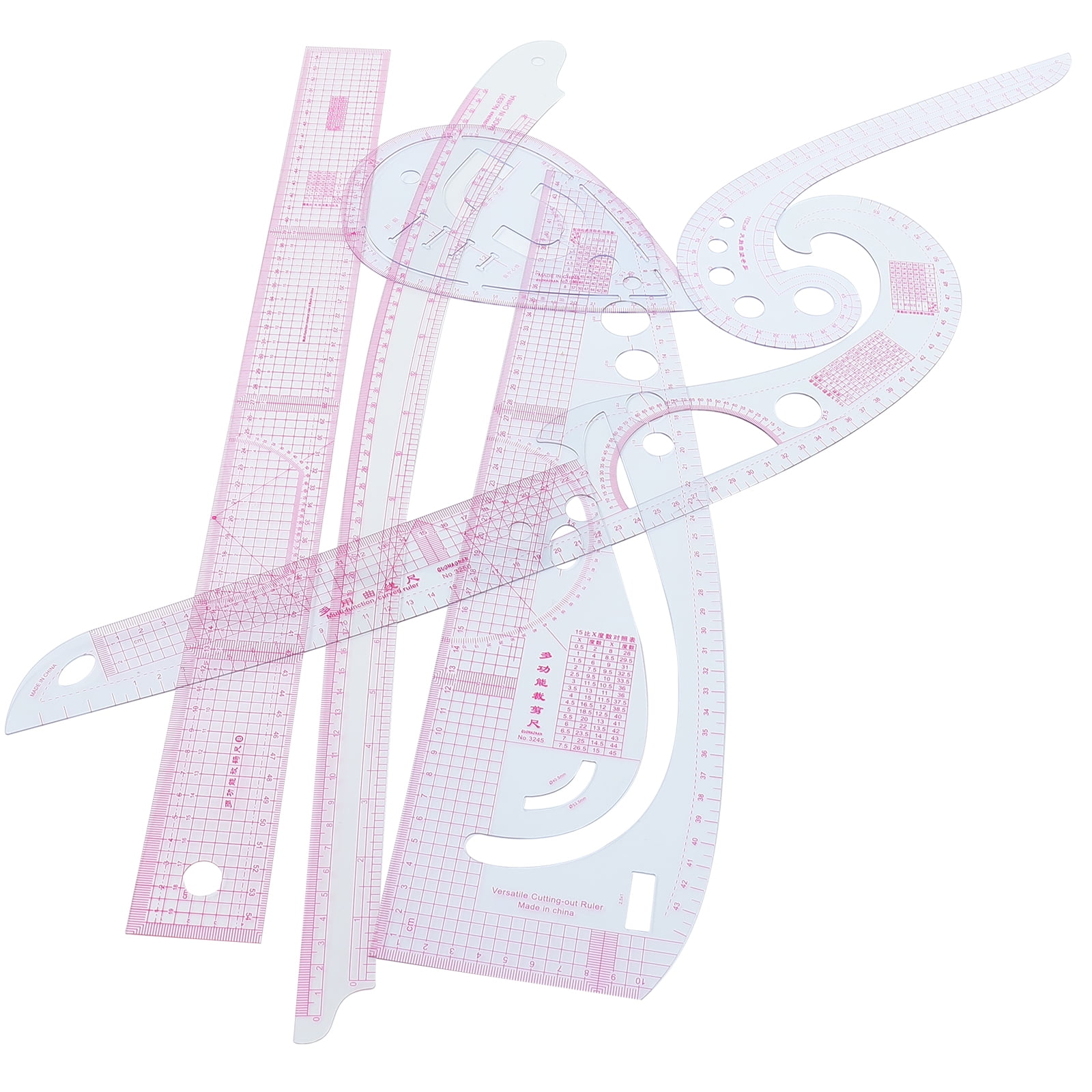 WORGEOUS Curve Ruler Sewing Gauge French Ham Dressmaking Tailor Pink ...