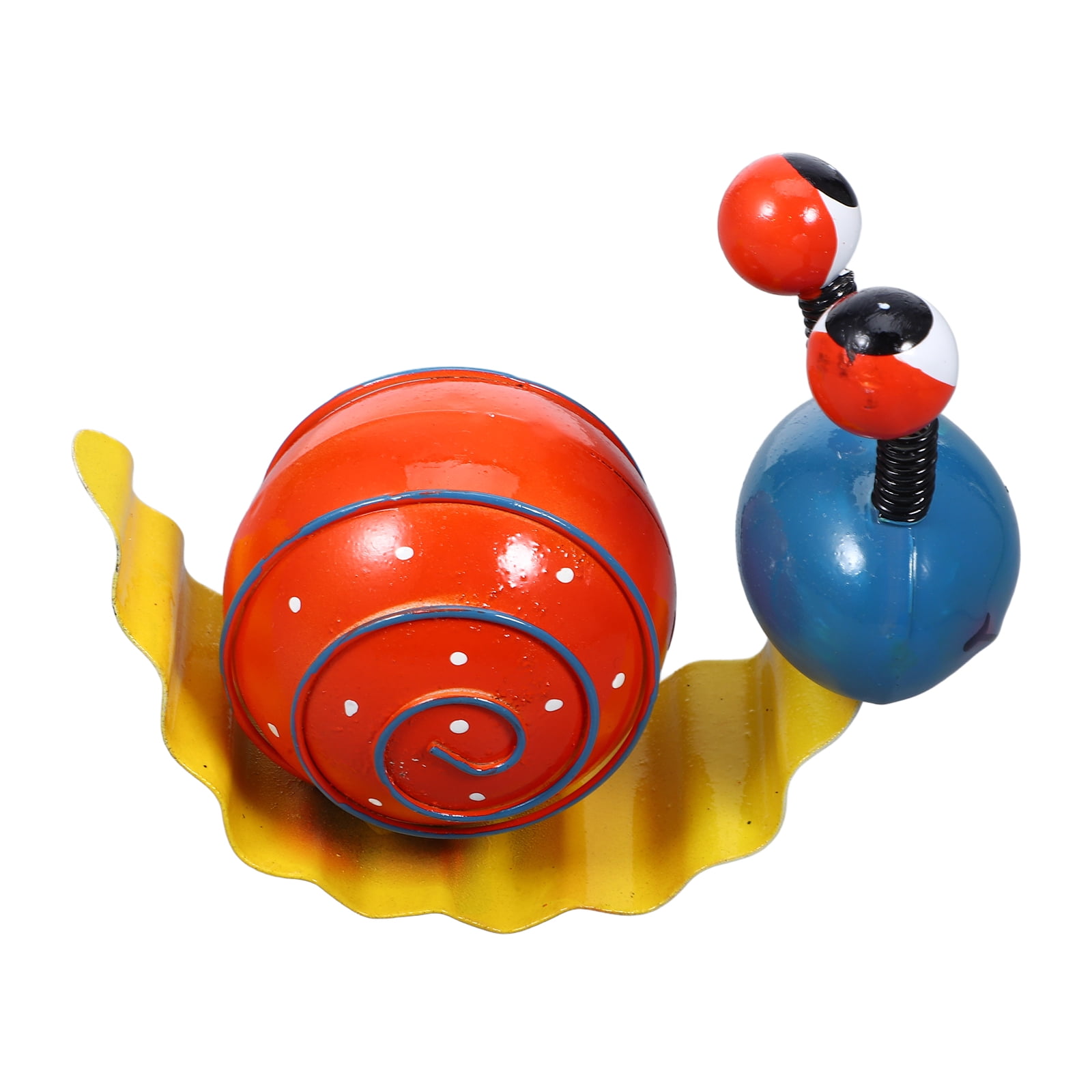 WORGEOUS Cute Snail Figure Courtyard Statue Centerpiece Scene Orange ...