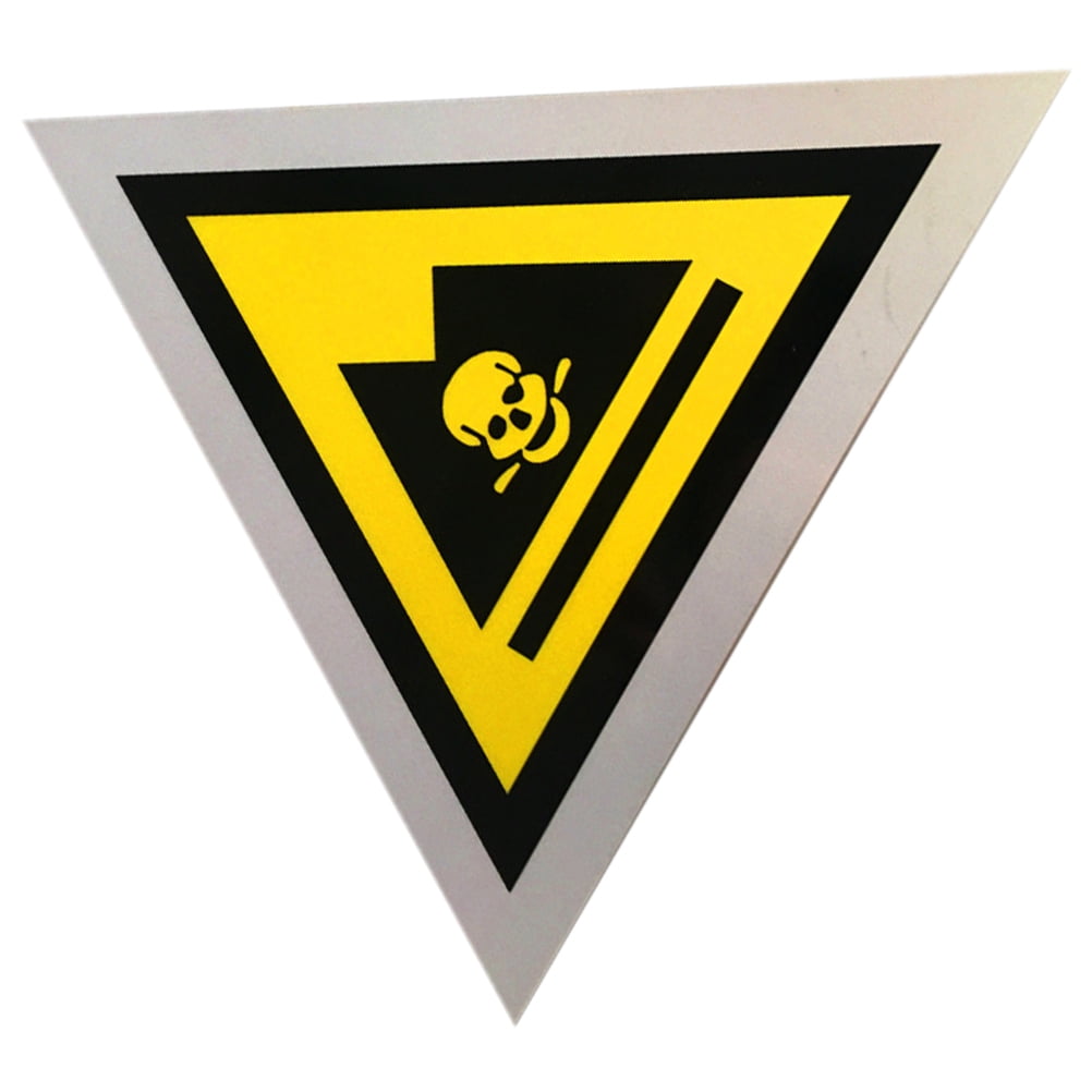 WORGEOUS Danger Safety Sign Caution Warning Sign Toxic Indication Sign ...