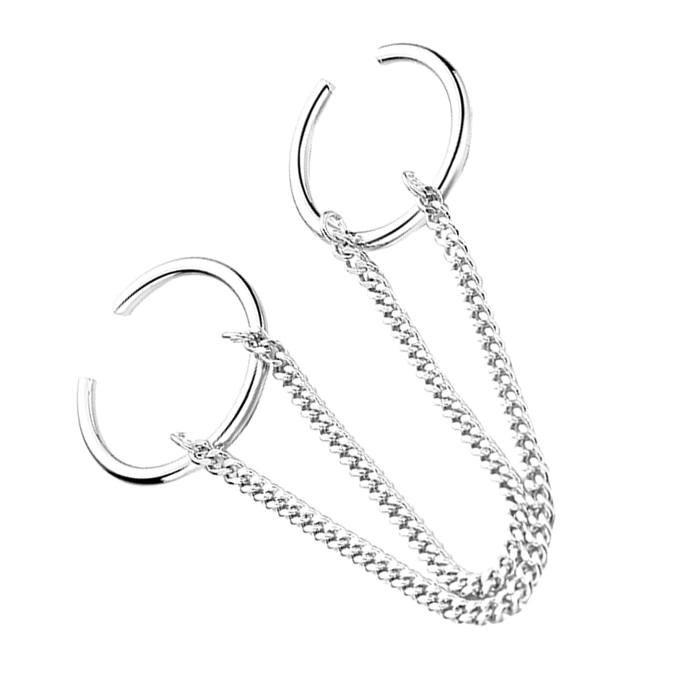 WORGEOUS Dangle Hoop Earrings for Women Open Double Multiple Finger ...