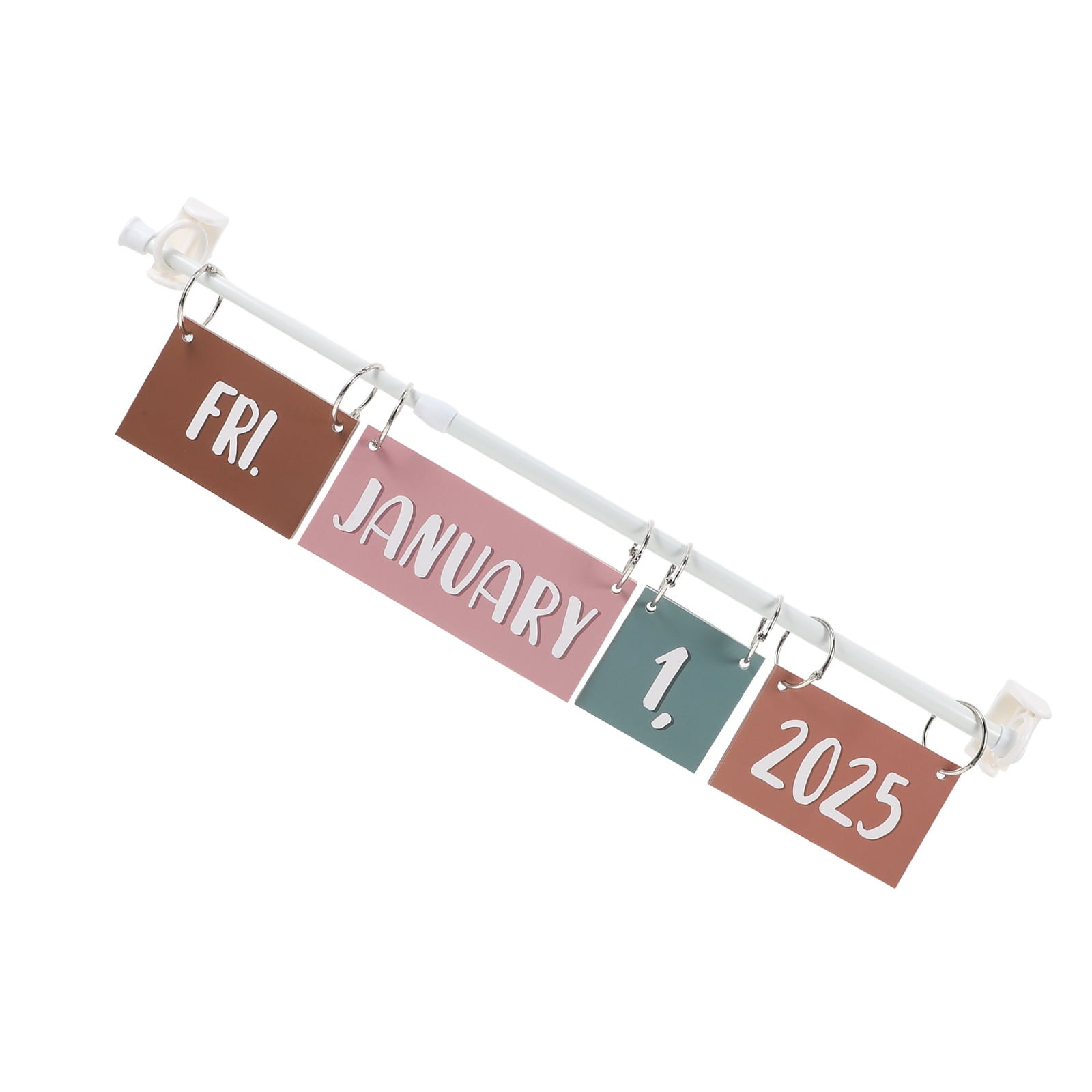 FUEENIRVA Flip Calendar Bulletin Board Set Metal MultiColored Teachers ...