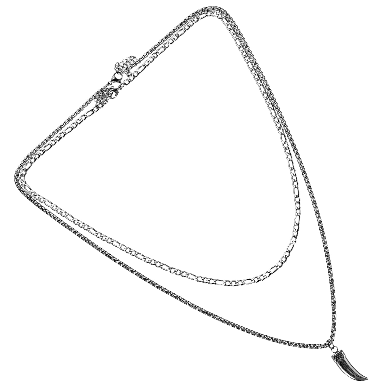 WORGEOUS Decoration Gingerbread Man Mold Wolf Fang Necklace Women ...