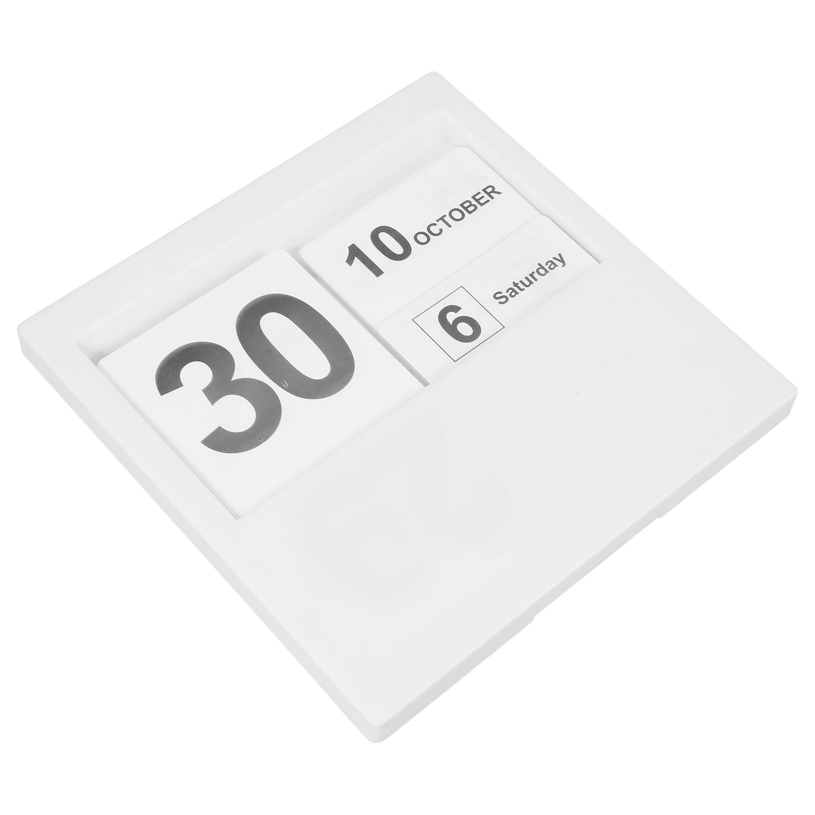 WORGEOUS Decorative Month Date Calendar Wooden Perpetual Office ...