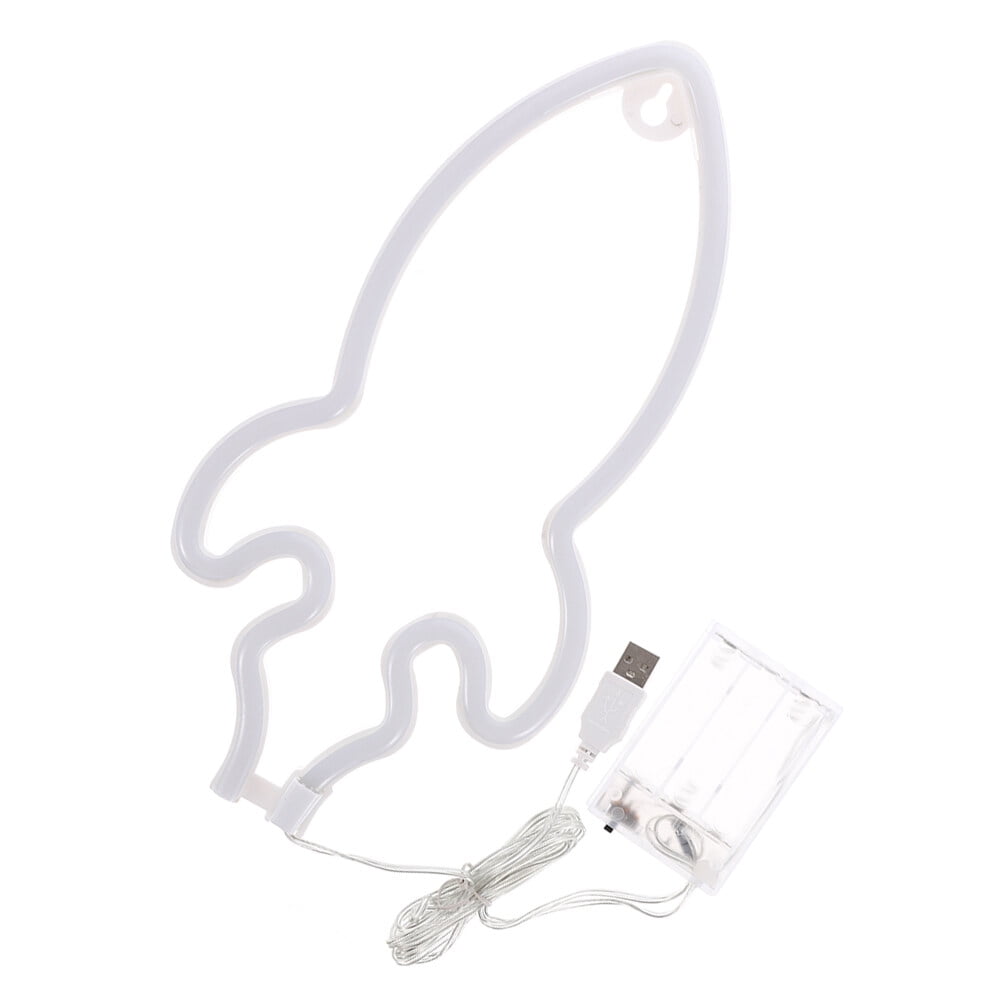 WORGEOUS Decorative Night Light LED Neon Space Lights Signs for Wall ...