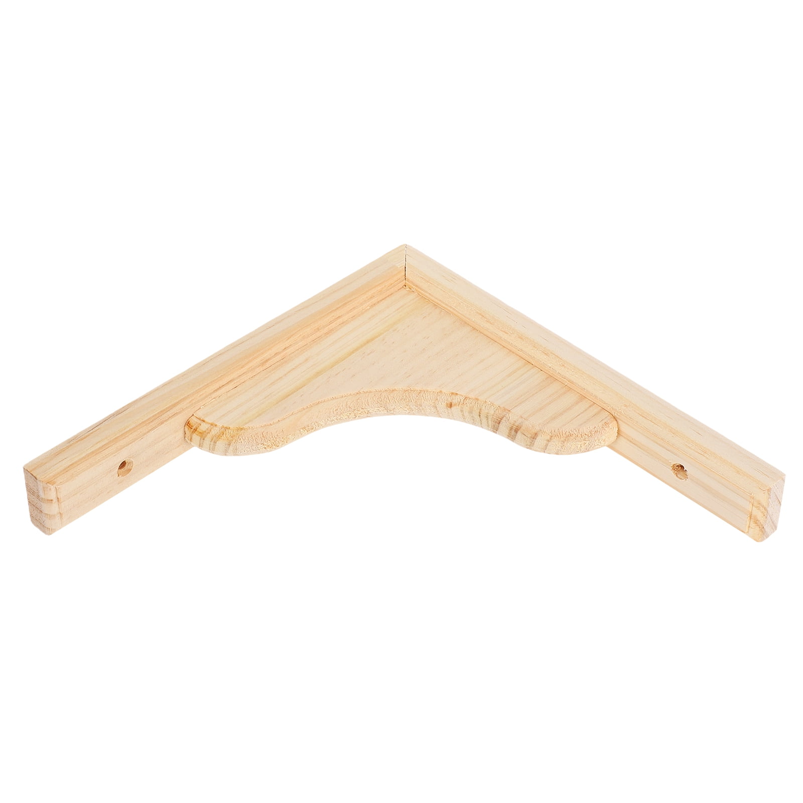 WORGEOUS Decorative Wooden Shelf Bracket Triangular Shelf Support ...
