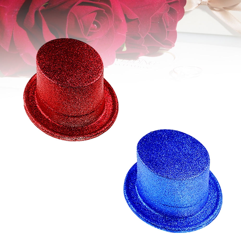 WORGEOUS Glitter Costume Hat Retro 2Pcs 6.7x7.9x4.9in - Walmart.com