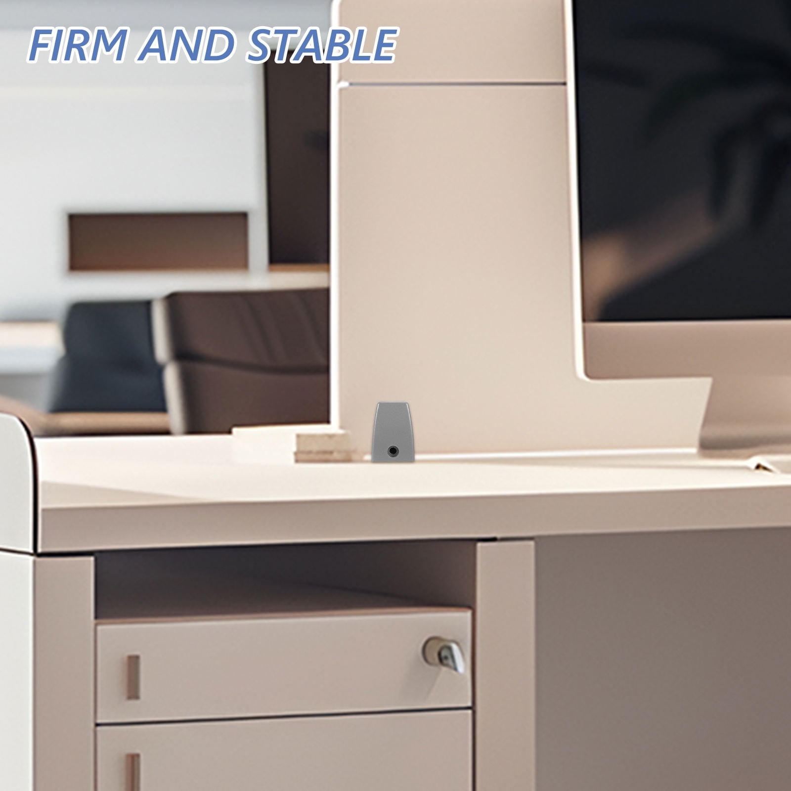 WORGEOUS Desk Partition Clamp Wire Shelf Back Clip Hinge Office Silver ...