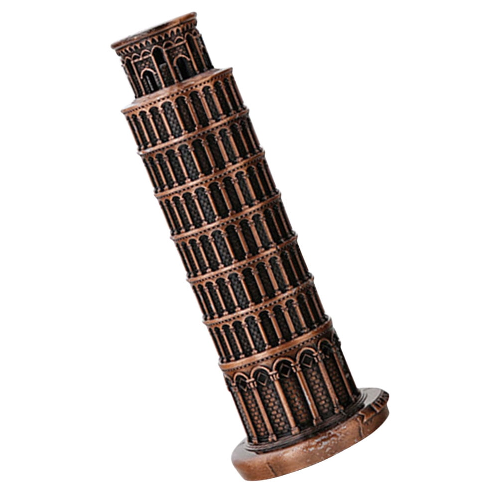 GETAJGHSD Coffee Zinc Alloy Leaning Tower of Pisa Mini Italian Building ...
