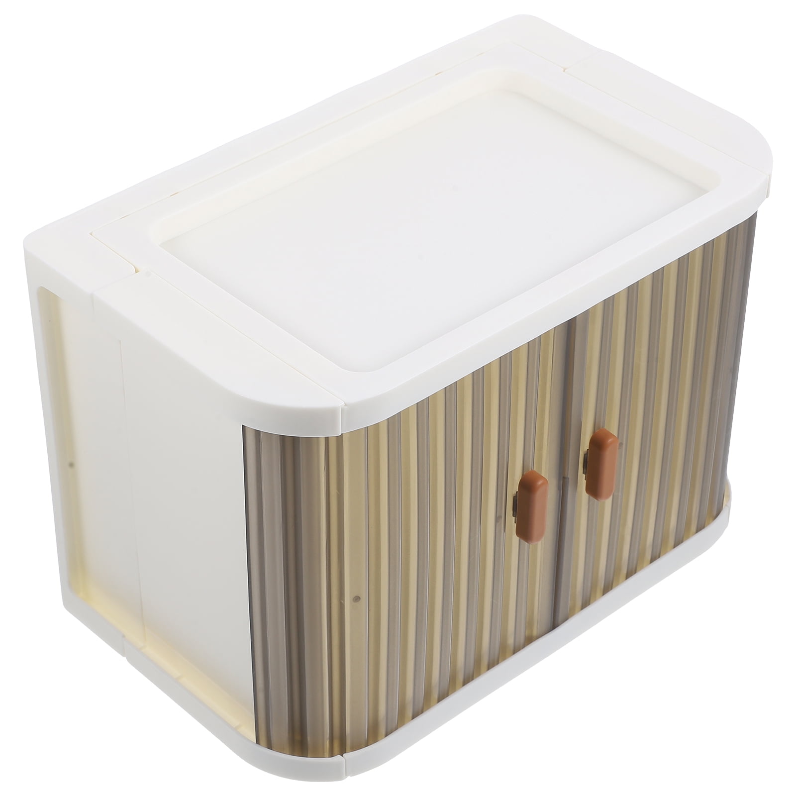 WORGEOUS Desktop Organizer Box Reusable Plastic Stackable Storage Box ...