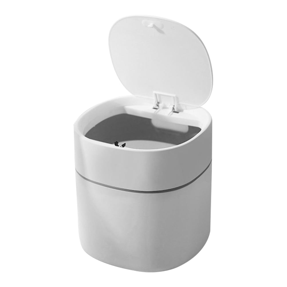 WORGEOUS Desktop Trash Can Countertop Garbage Pail Compact Waste ...