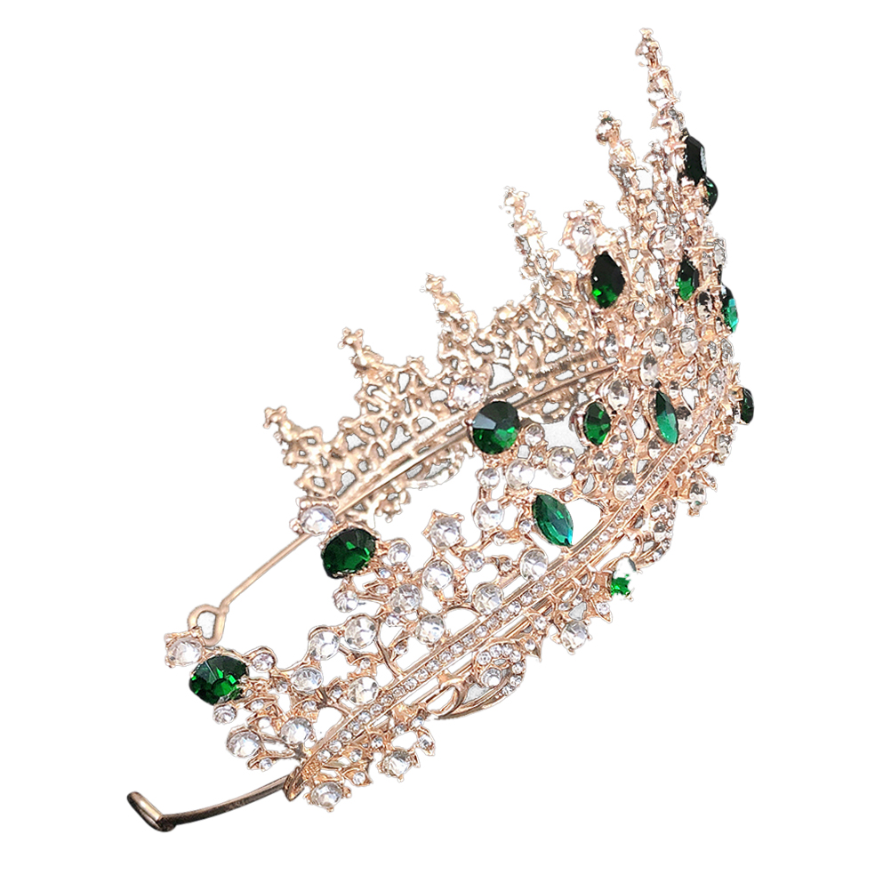 WORGEOUS Diamond Crown Queen Rhinestone Crowns LED Bridal Tiara ...