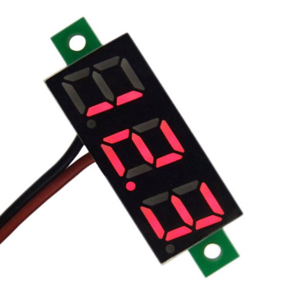 WORGEOUS Digital Voltmeter Display Red LED Tester Electricity Usage ...