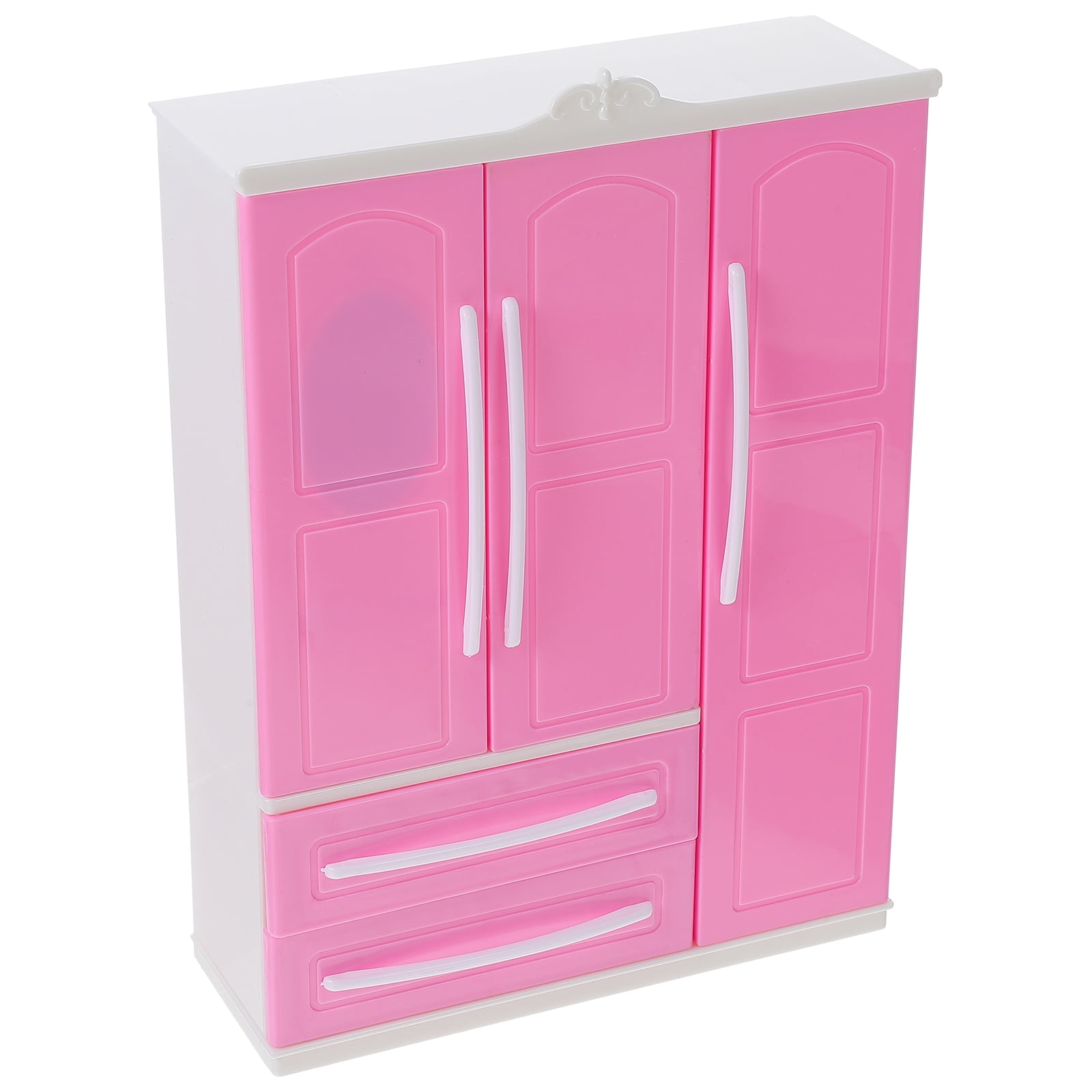 WORGEOUS Doll Wardrobe Doll Clothes Case Doll Closet Baby 25X18X6.5CM ...