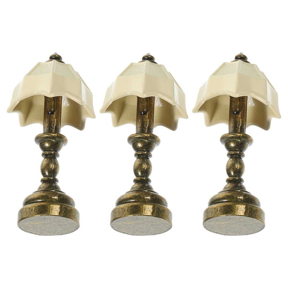 WORGEOUS Dollhouse Lamp - Miniature Dollhouse Lamp Mini Dollhouse Table ...