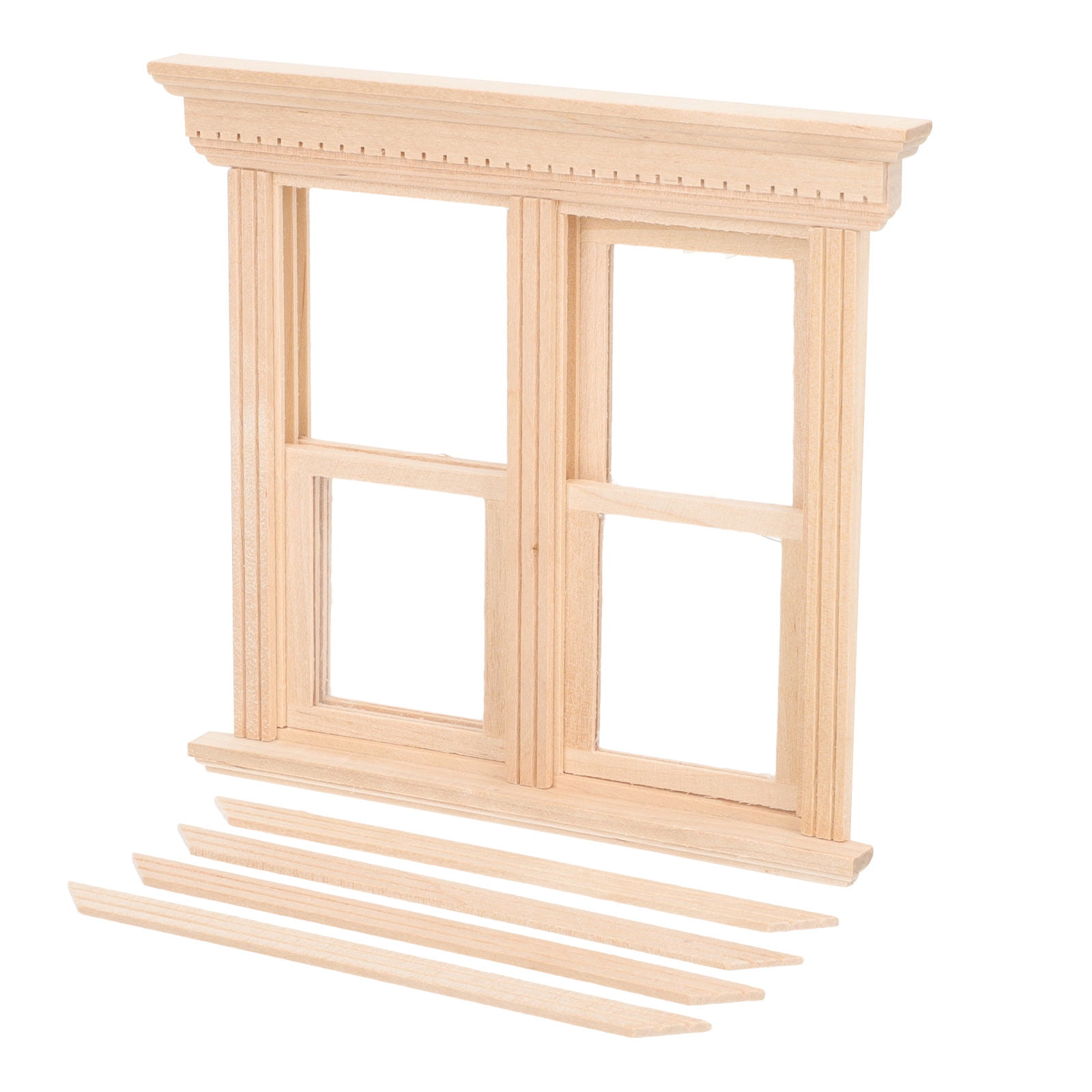 WORGEOUS Dollhouse Window Miniatures Home Furniture Models Tiny Houses ...