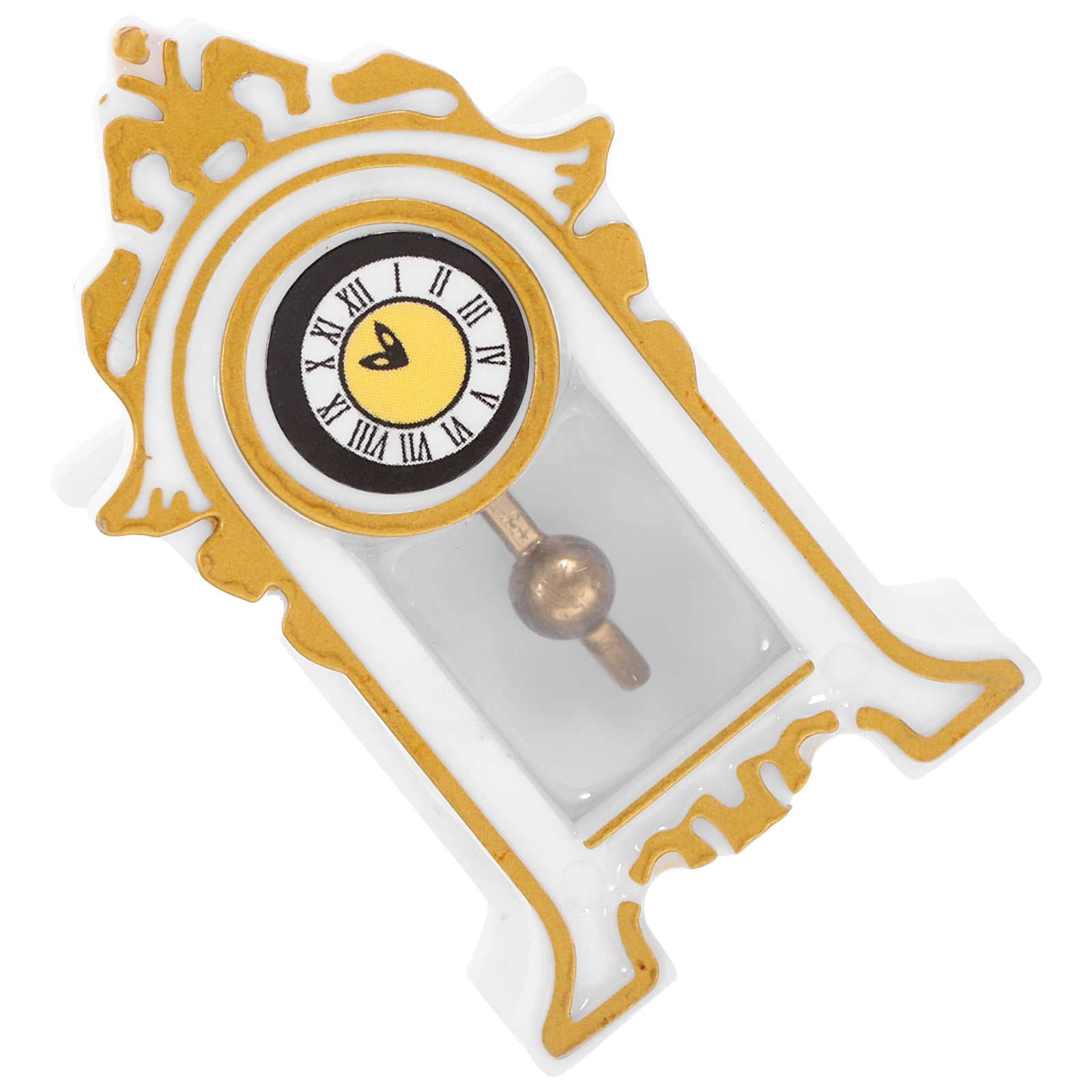 WORGEOUS DollhouseVintage Tiny Pendulum Clock Miniature Pendulum Clock ...