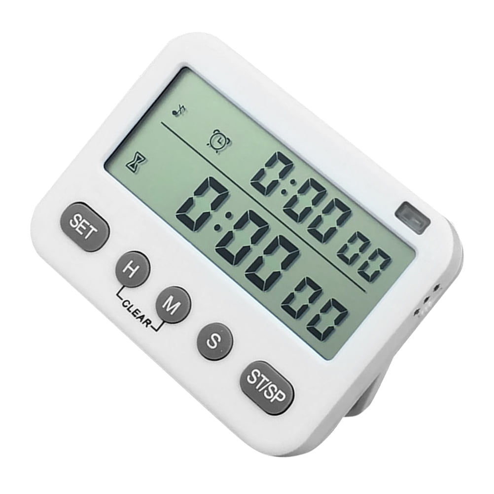 WORGEOUS Double Screen Digital Kitchen Cooking Timer Count Down Up Clock Loud Alarm Timing ...