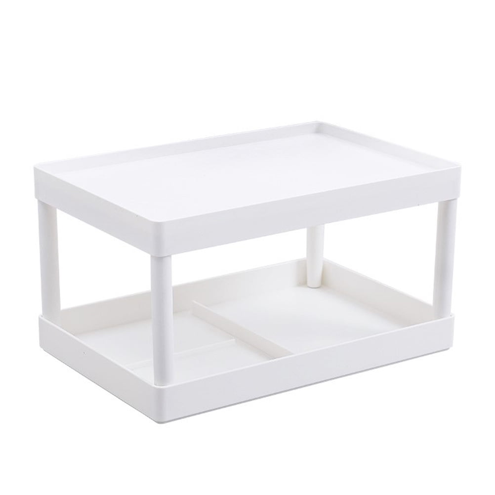 WORGEOUS Double Storage Rack Vanity Table Organizer Easy Access Office ...