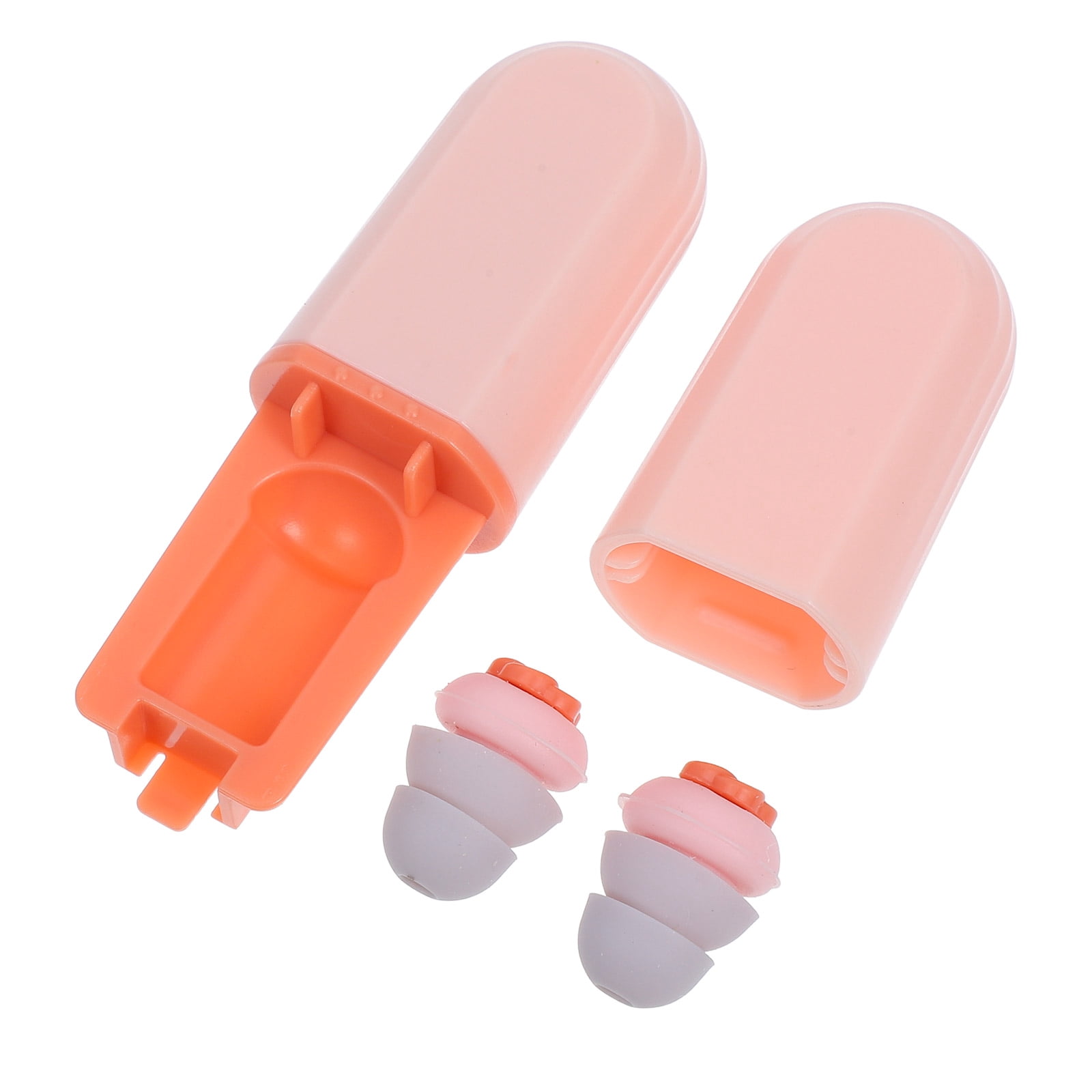 GOOHOCHY Silicone Ear Plugs for Sleep Pink Comfortable Reusable Noise ...