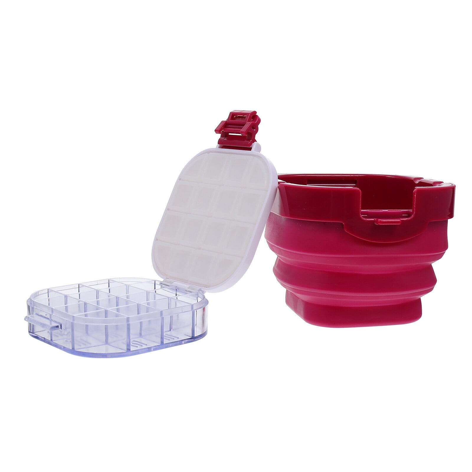 WORGEOUS Empty Paint Palette Color Box Brush Cleaning Container Child ...