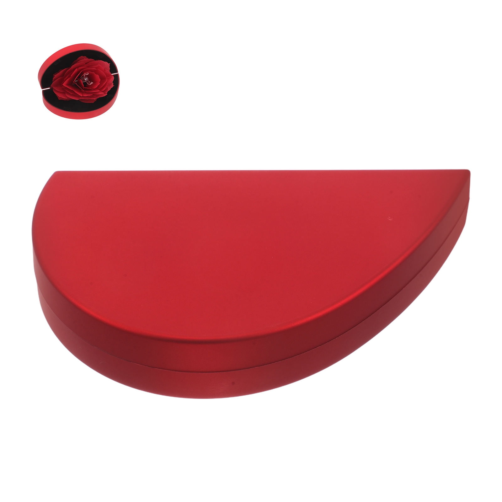 WORGEOUS Engagement Ring Box Rose Flowers Ring Box Heart Shaped Ring ...